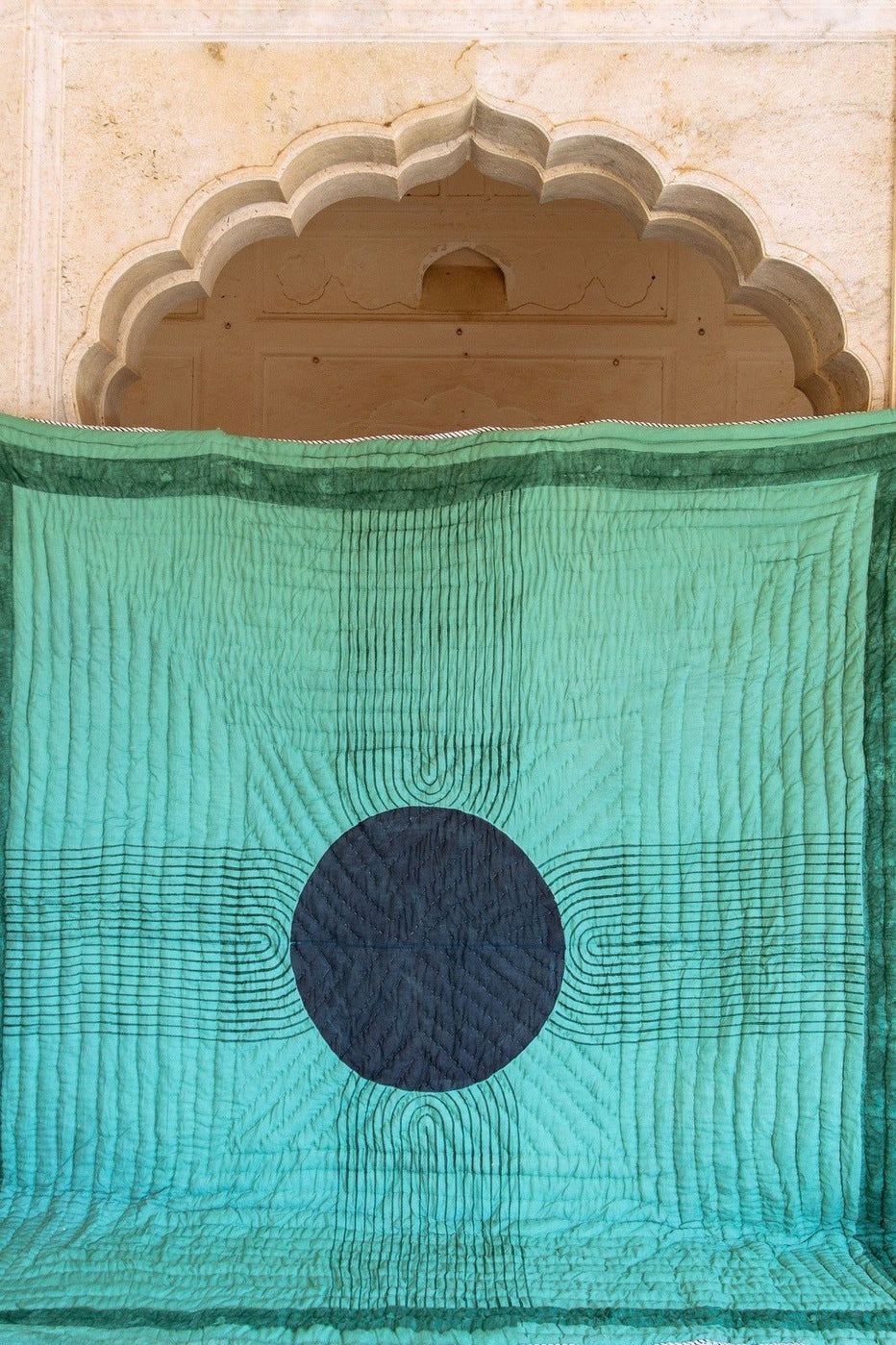 Calming Blue Water Themed Reversible Quilt | Handcrafted | CQC LA Quilts