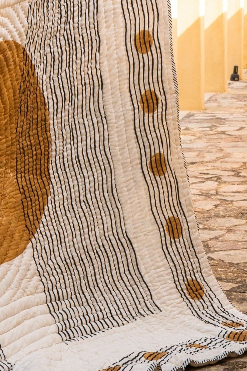 Ascension Quilt - King & Queen - Handmade Brown Moon Design with ...